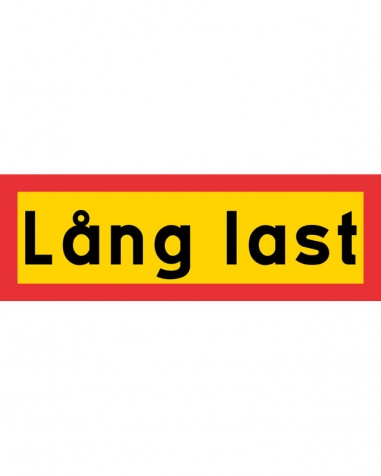 Lång last skylt 1200x400mm | AB K.Lindqvist.